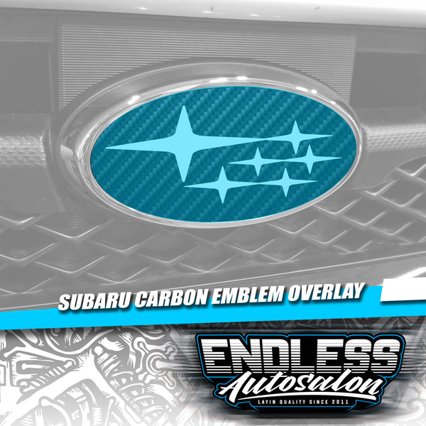 2003+ Subaru Forester Carbon Fiber Emblem Overlay | Endless Autosalon